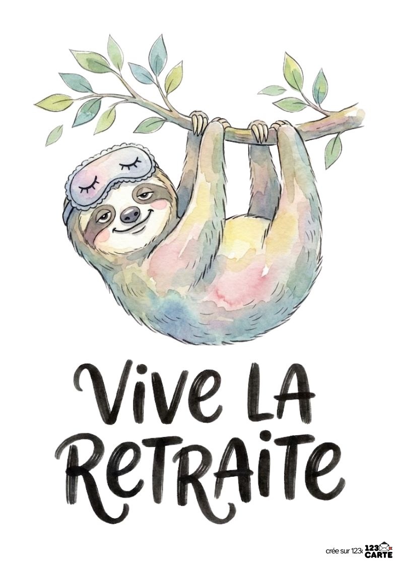 Cartes Bonne retraite Humour Gratuite à Imprimer